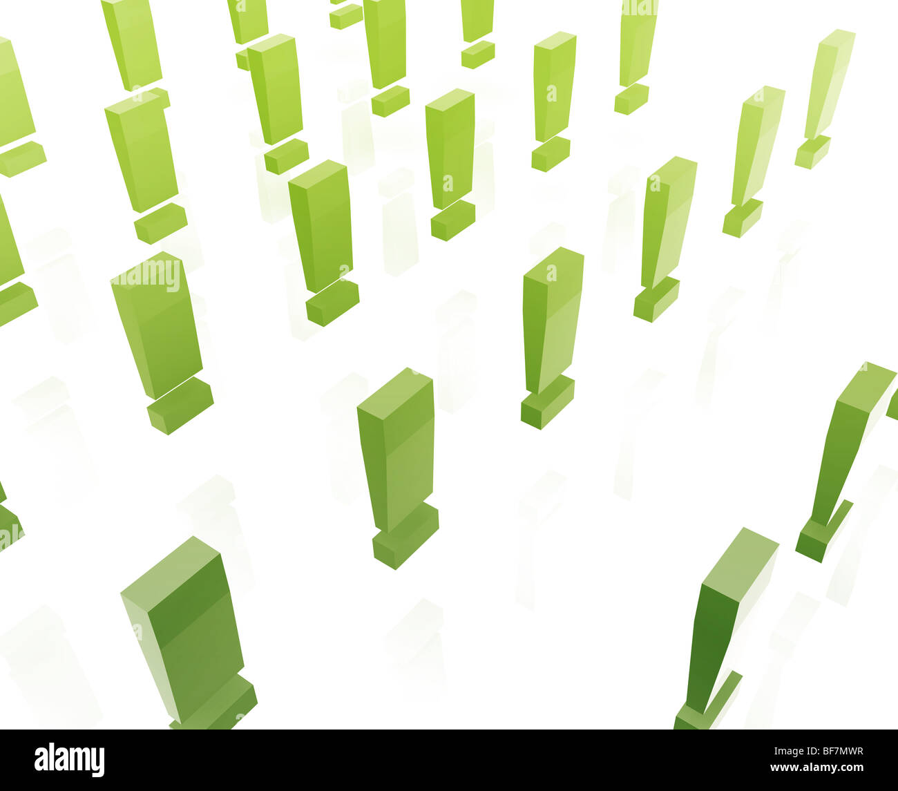 Exclamation mark illustration glossy isolated many in group Stock Photo ...