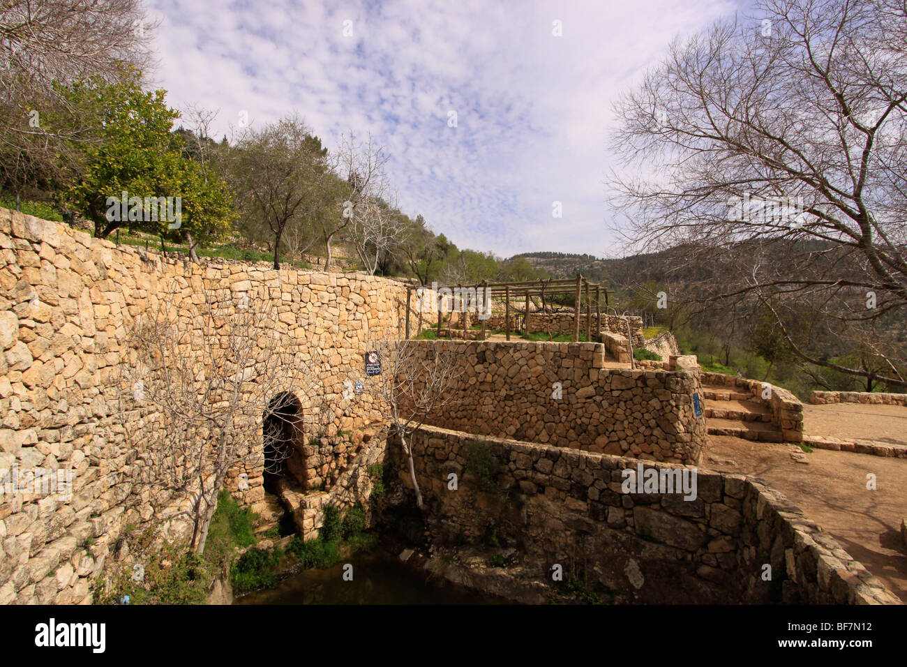 Israel, Jerusalem Mountains. Ein Bikura in Sataf Stock Photo - Alamy