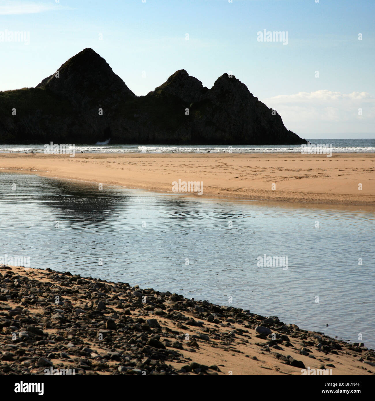 Three Cliffs Bay, Gower, Wales, UK Stock Photo - Alamy