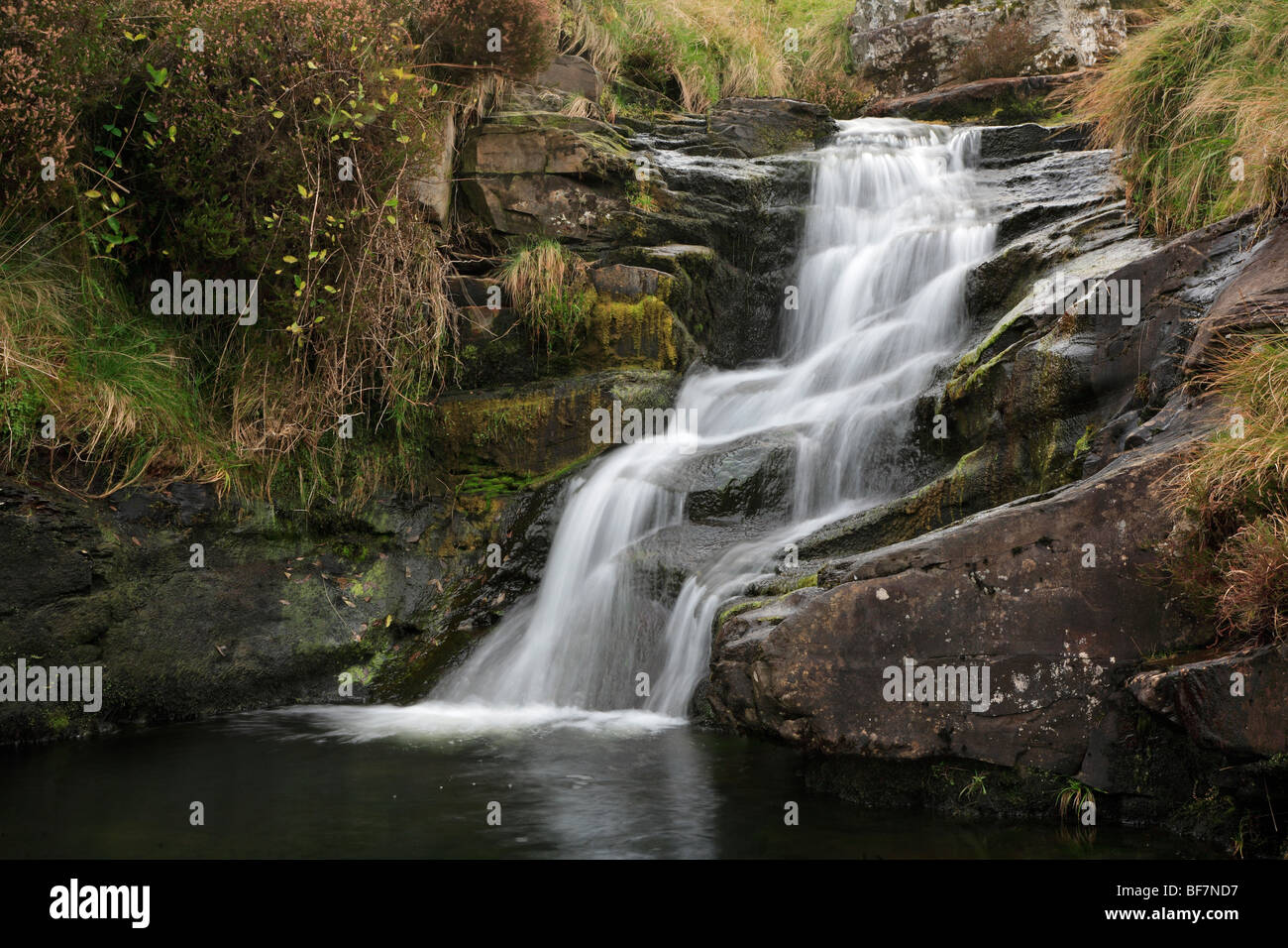 Waterfall, River Tawe, Wales, UK Stock Photo - Alamy