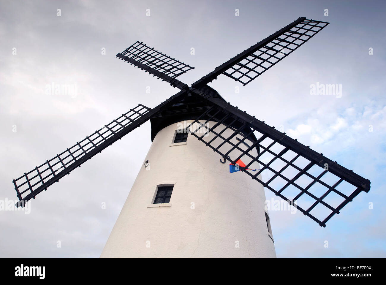 The windmill on the seafront at Lytham St. Annes in Lancashire Stock ...
