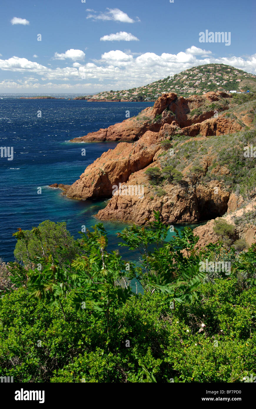 Coast alongside the "Corniche d'Or Stock Photo - Alamy