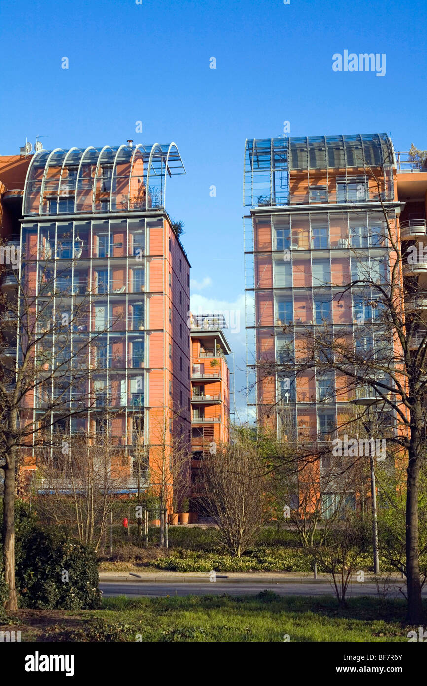 Lyon (69) : the building of "la cité internationale Stock Photo - Alamy