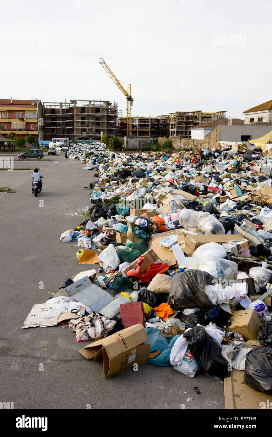 Italy: pile of garbage in the suburbs of Naples (2008/05/10 Stock Photo ...