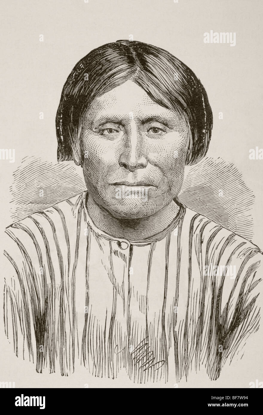 19th century portrait native american hi-res stock photography and ...