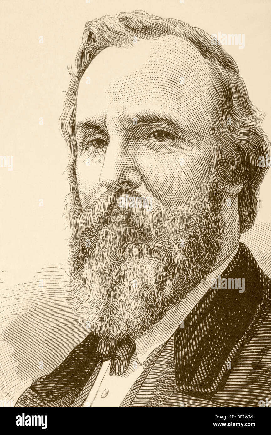 Rutherford Birchard Hayes, 1822 to 1893. 19th President of the United ...