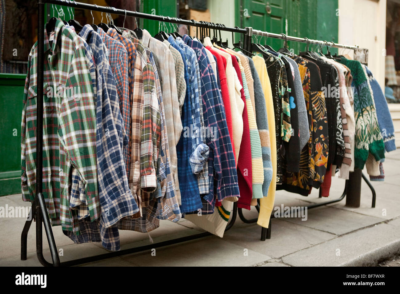 Vintage Clothes Rail High Resolution Stock Photography and Images - Alamy
