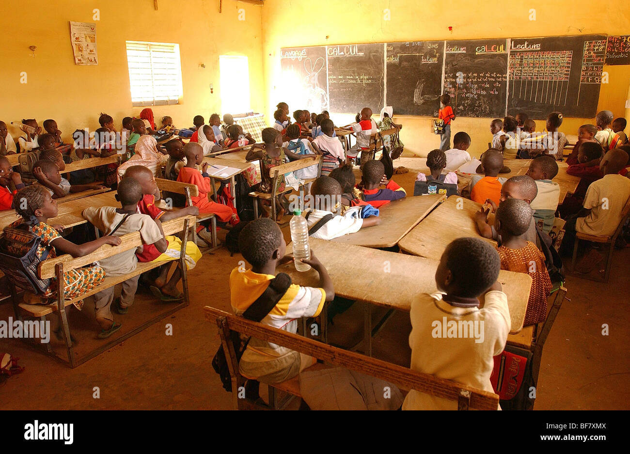 Senegal, Thiès: Classroom of "Abdel Kader Ndiaye" public elementary ...
