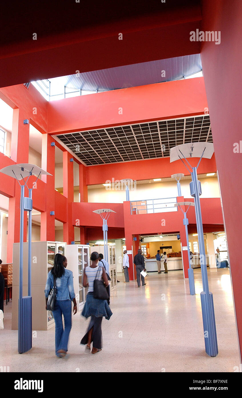 Senegal, Dakar : Library of the University Dakar-Bourguiba Stock Photo ...
