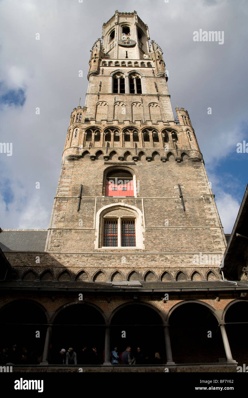 The Belfry Tower or Belfort Tower, Bruges Belgium Stock Photo - Alamy