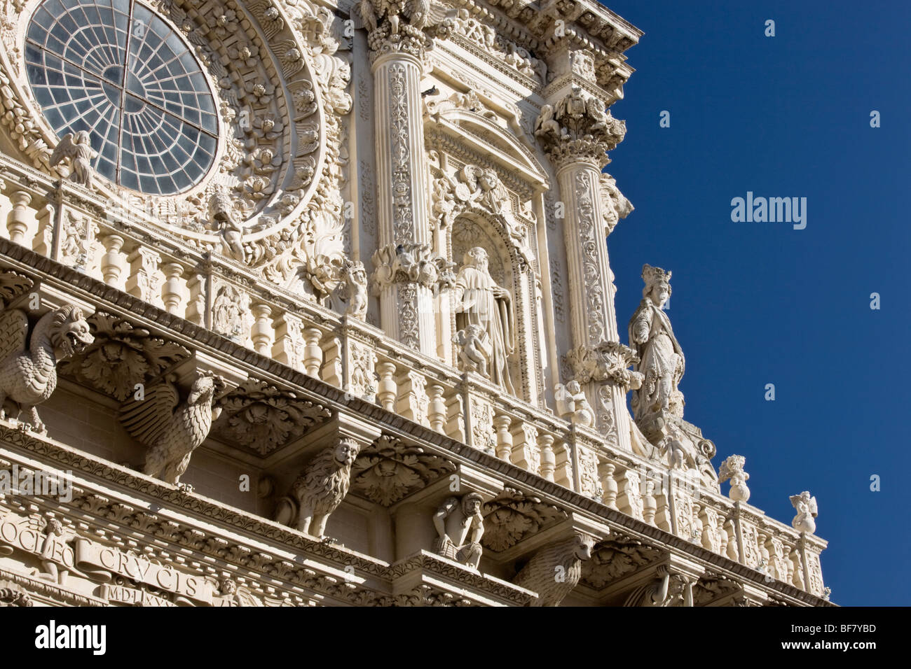 Baroque architecture of Basilica Di Santa Croce Lecce Puglia Italy ...