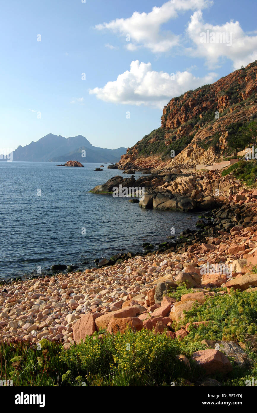 Corsica: Coastal landscape Stock Photo - Alamy