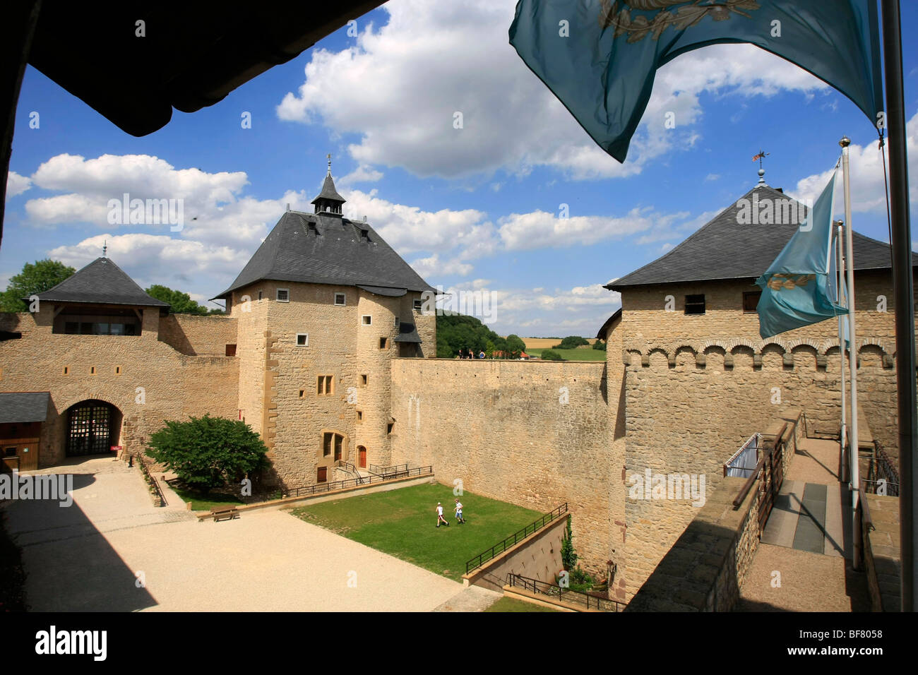 Manderen (57) : "Château de Malbrouck" castle Stock Photo - Alamy