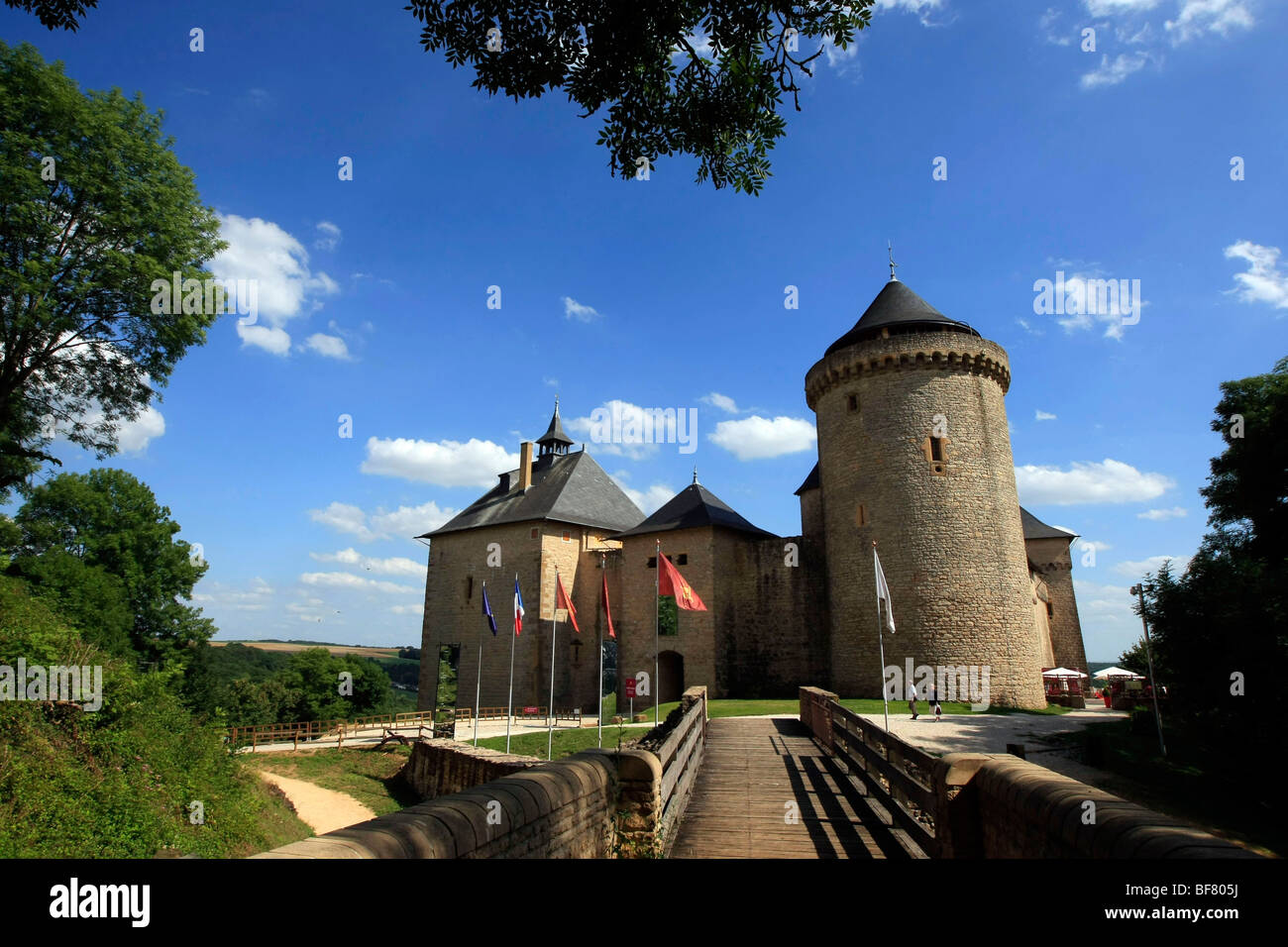 Manderen (57) : "Château de Malbrouck" castle Stock Photo - Alamy