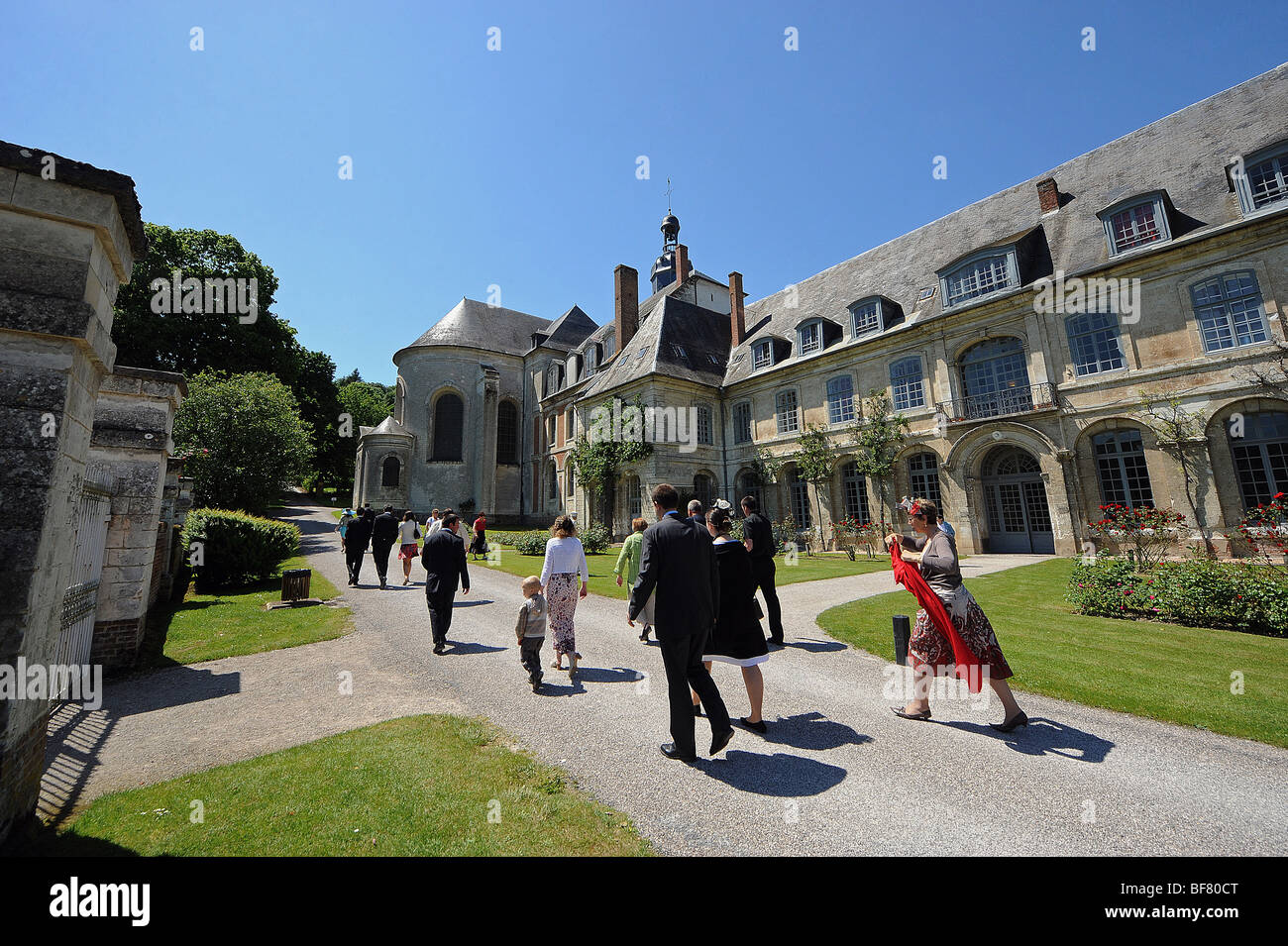 Argoules (80) : abbey of Valloires Stock Photo - Alamy