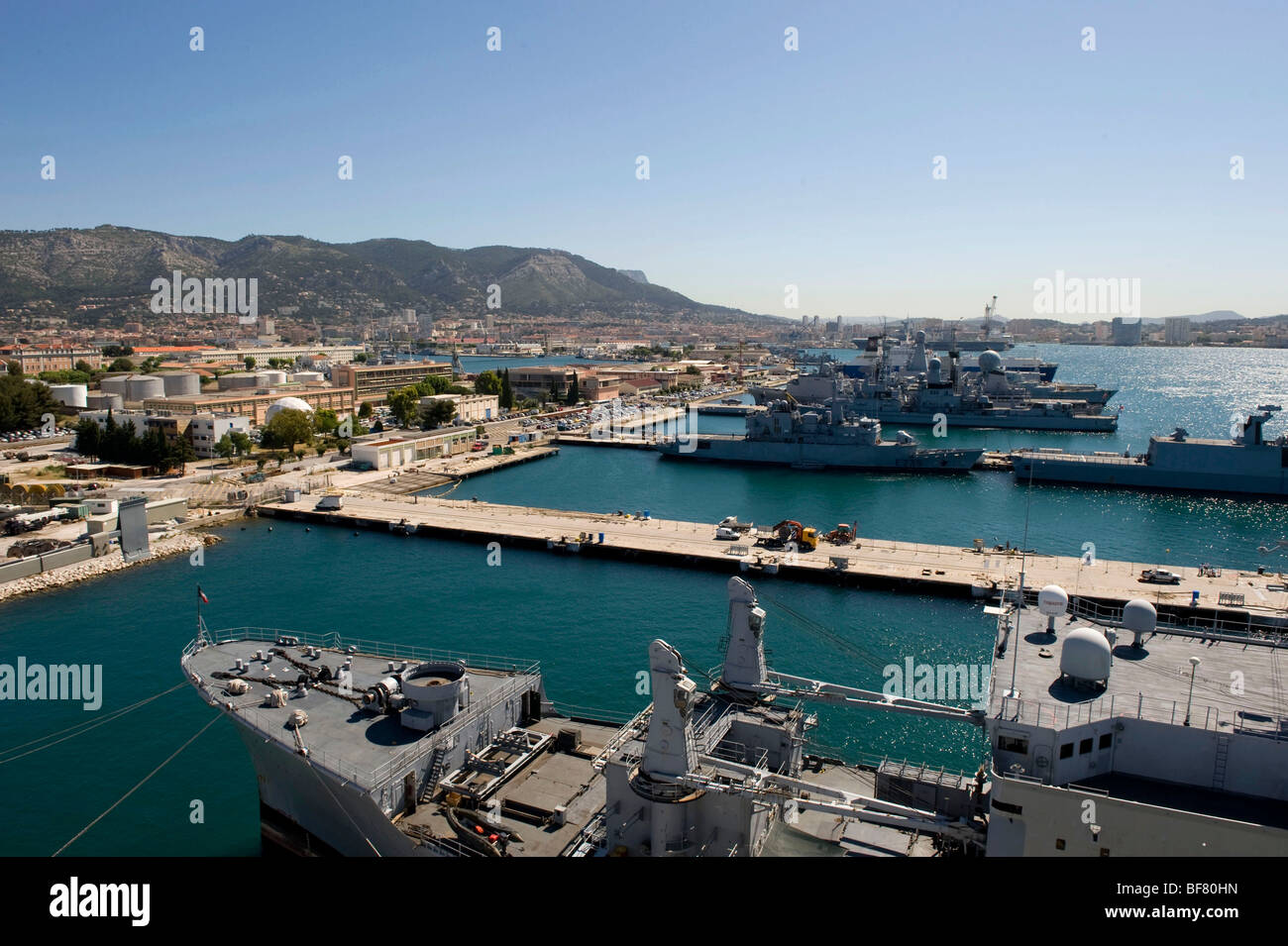 Toulon (83): the natural harbour Stock Photo - Alamy