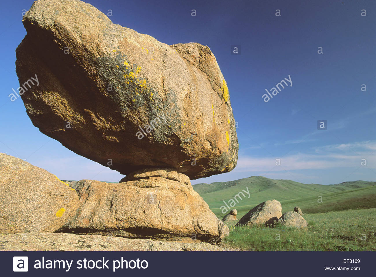 Wind Erosion Carved Rock Formation Stock Photos & Wind Erosion Carved ...
