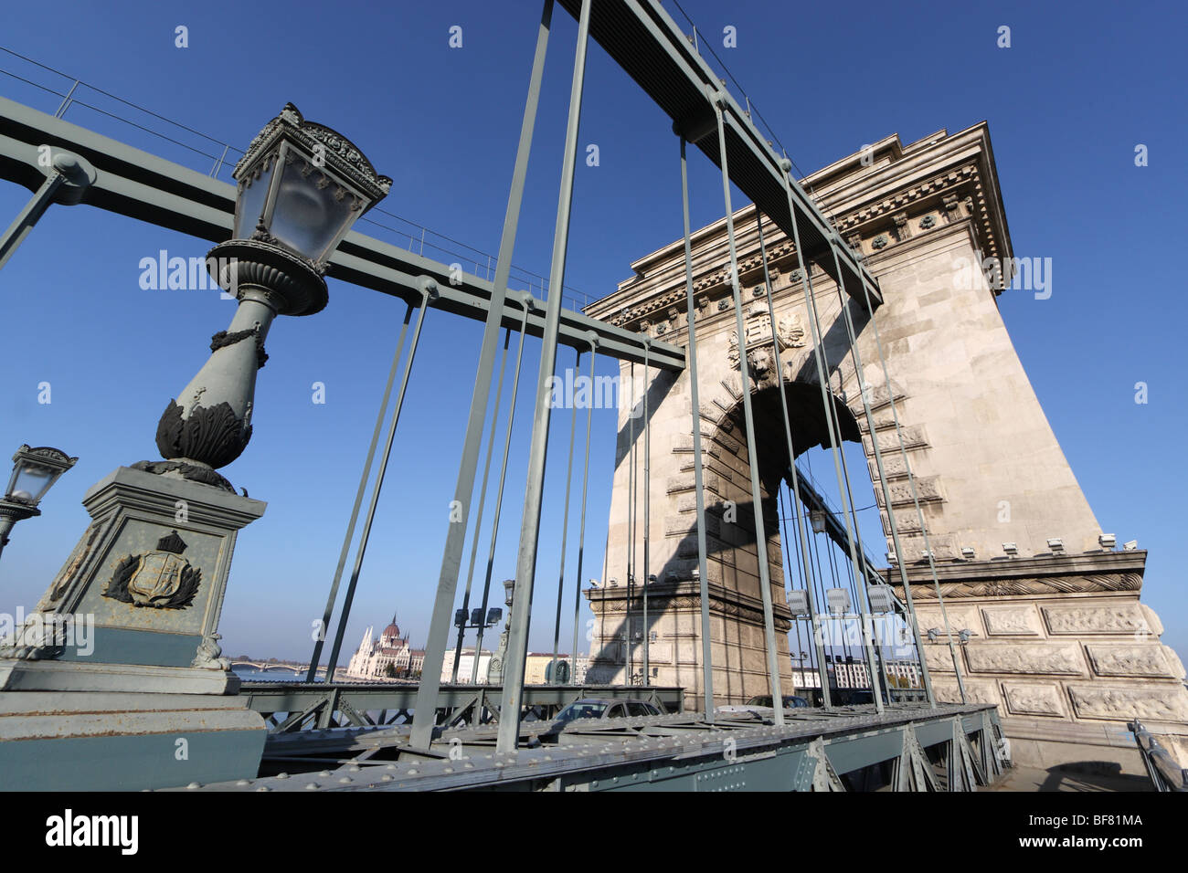 Iron chain suspension bridge hi-res stock photography and images - Alamy