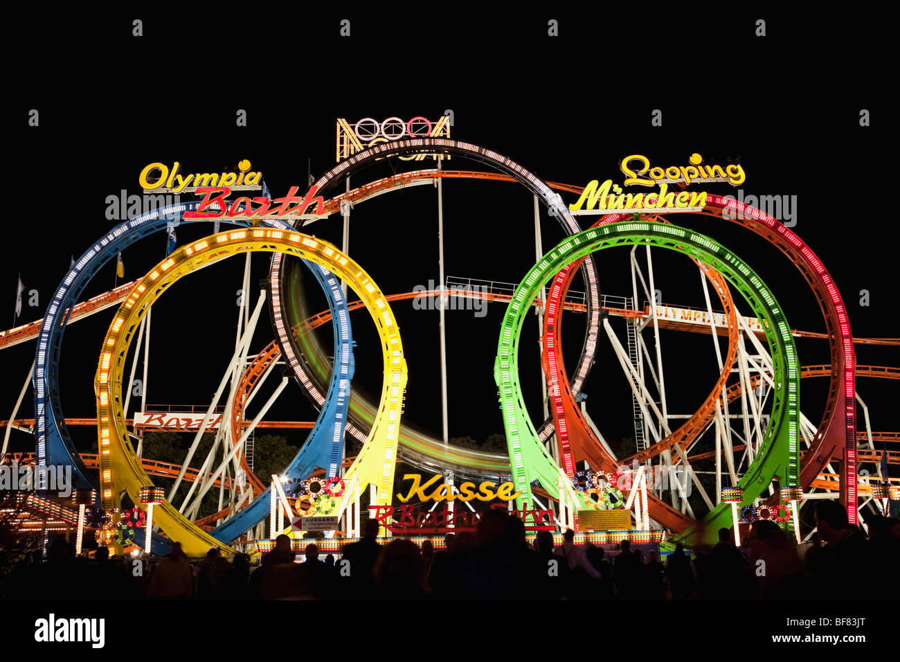 Rollercoaster Fairground Stock Photos & Rollercoaster Fairground Stock ...