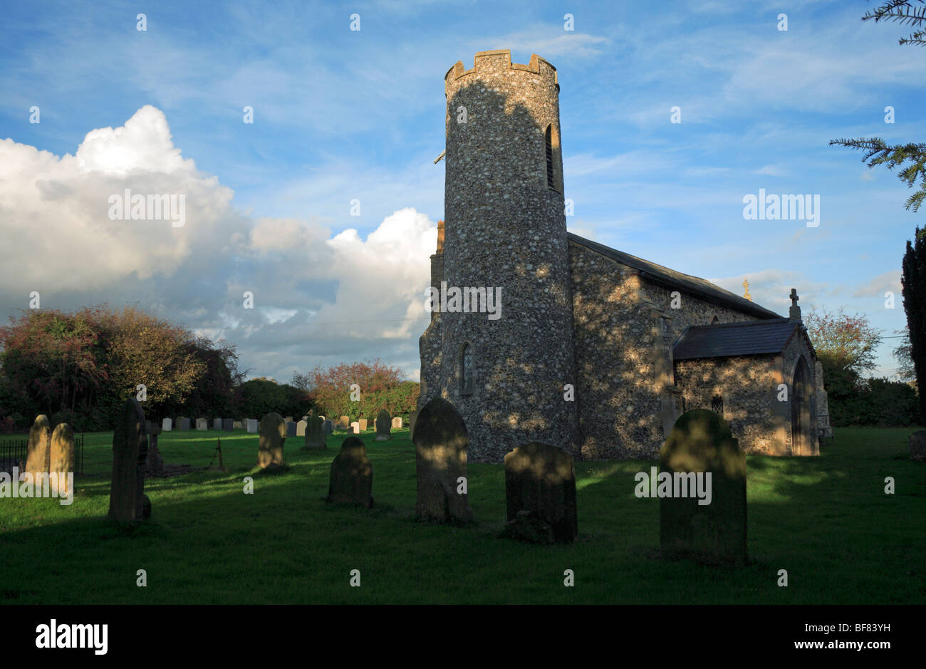 Church of Saint Swithin at Ashmanhaugh, Norfolk, United Kingdom Stock ...