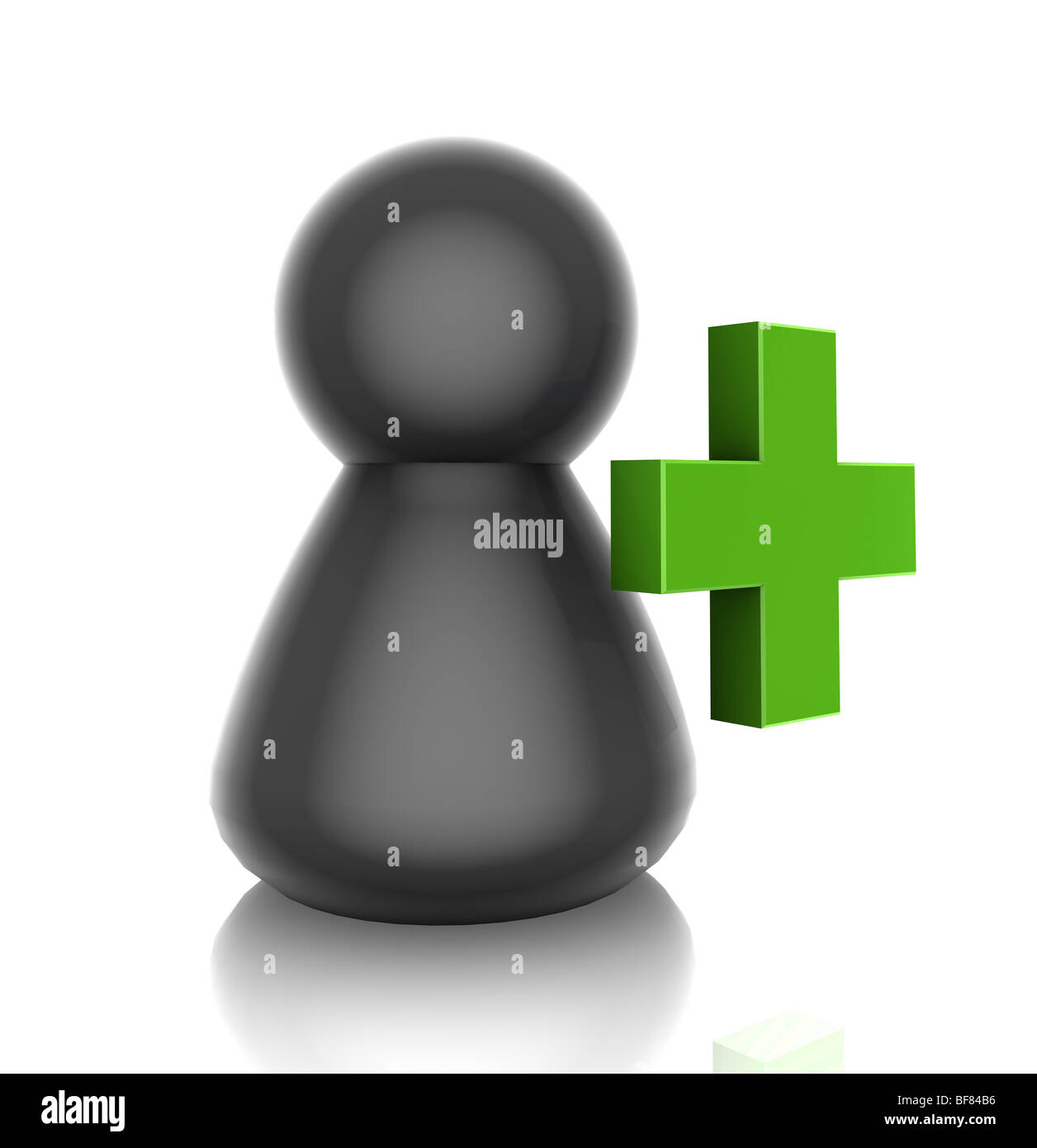 Stylized person with plus sign hi-res stock photography and images - Alamy