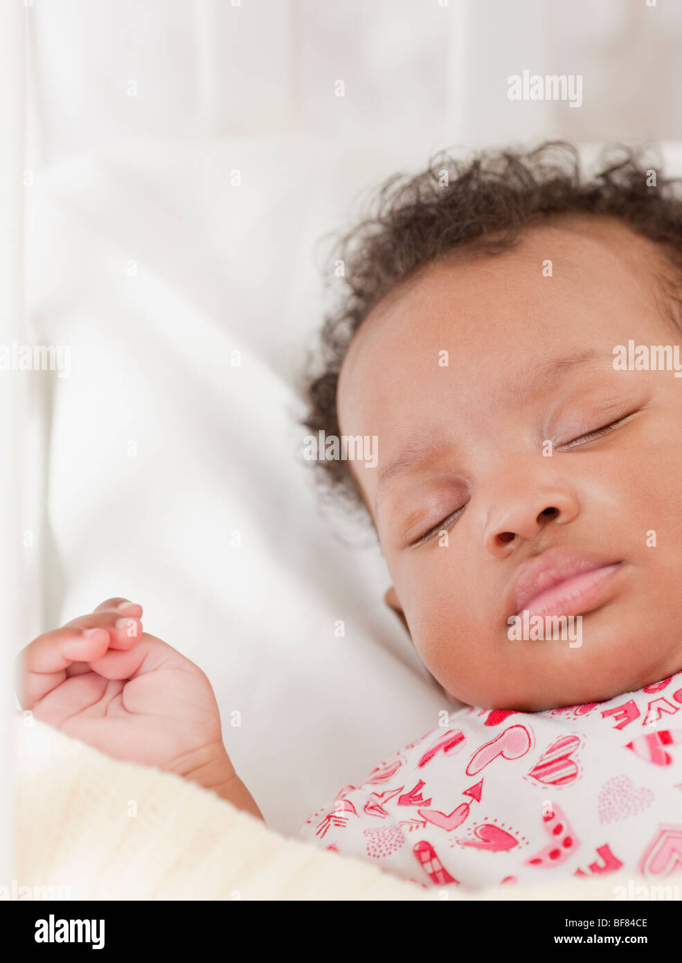 African baby sleeping Stock Photo - Alamy