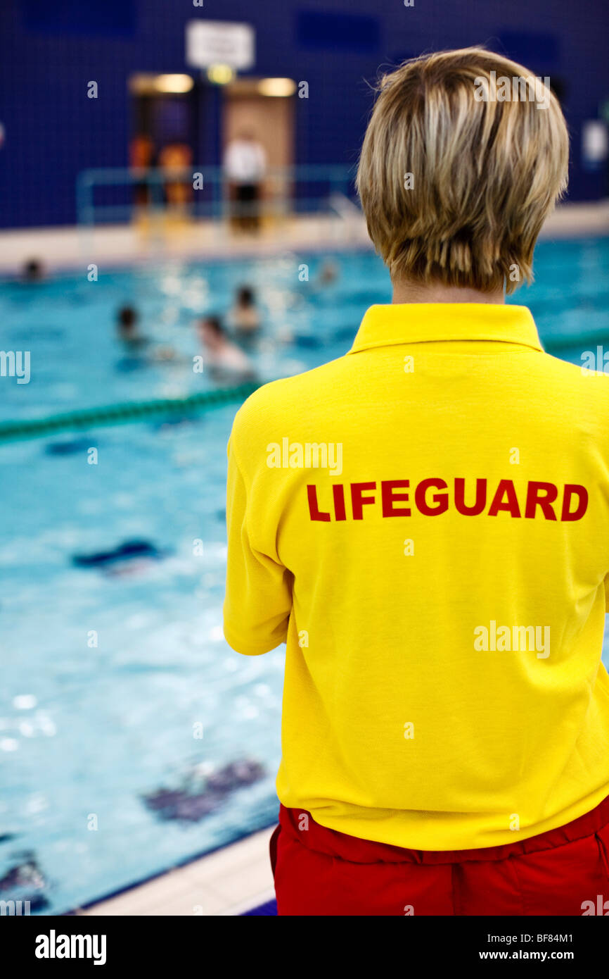 Lifeguard indoor swimming pool hi-res stock photography and images - Alamy