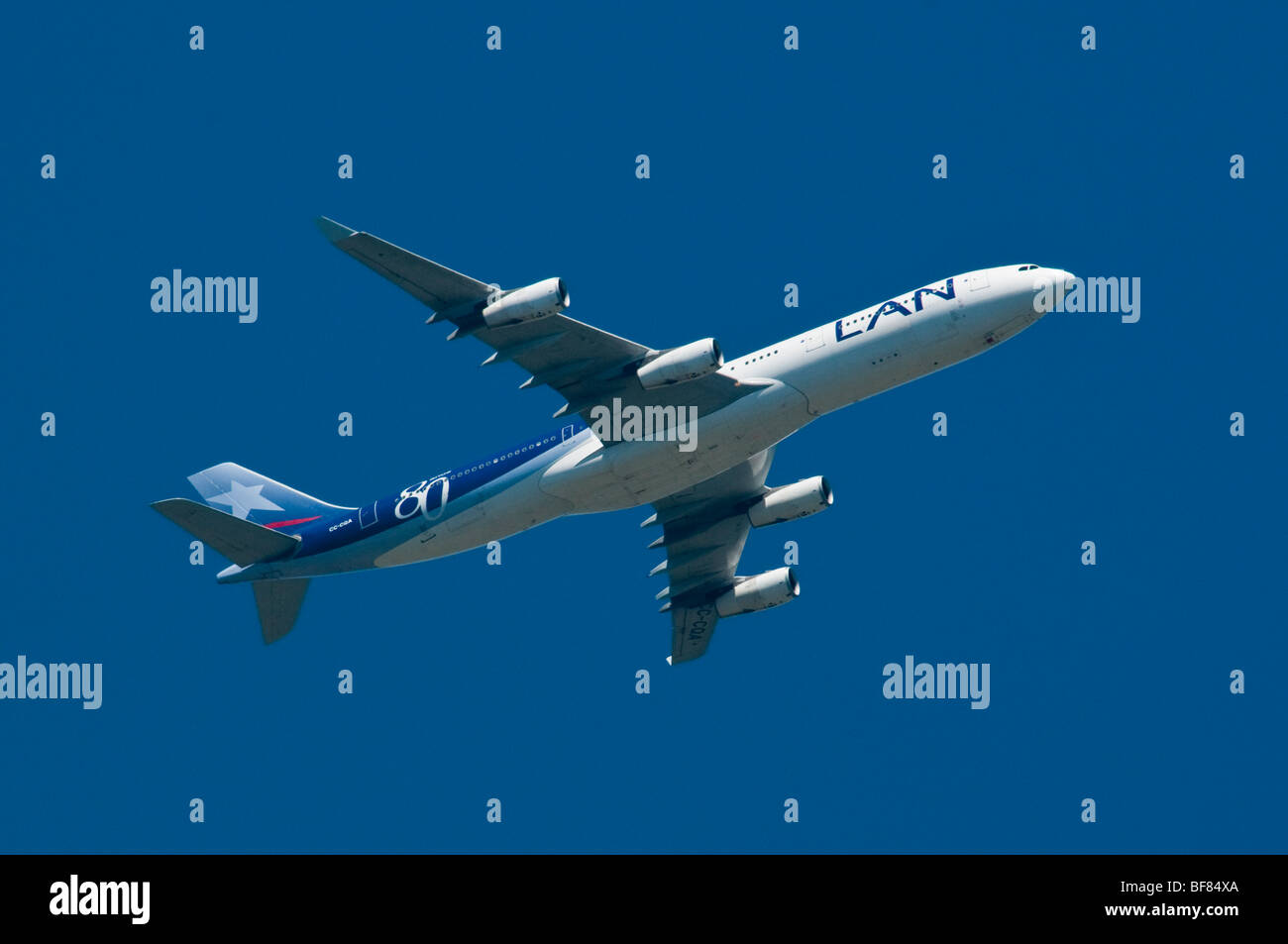 Airbus, LAN, Plane, Takeoff Stock Photo - Alamy