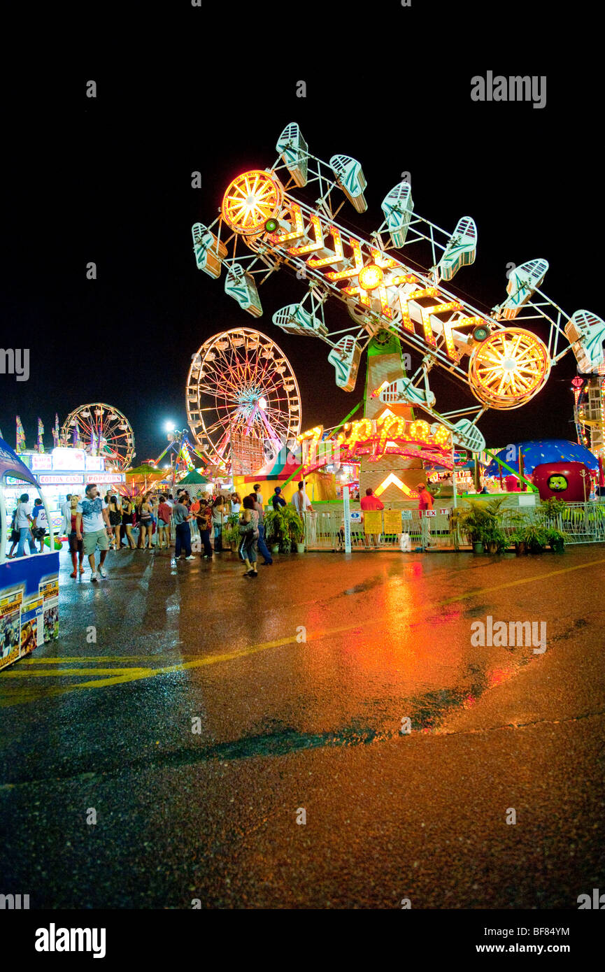 Ride at night with lights Stock Photo - Alamy