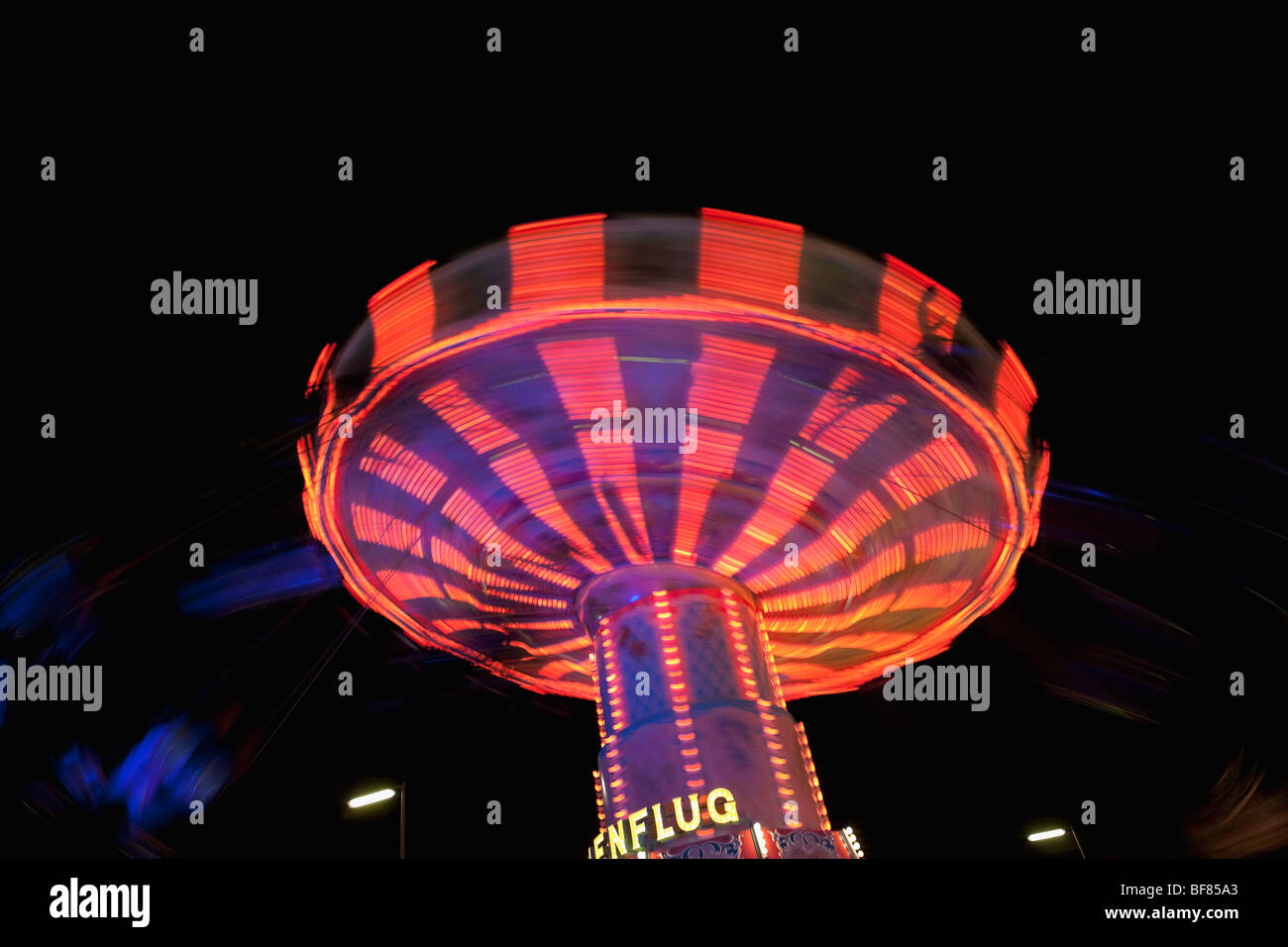 chairoplane at fairground Stock Photo - Alamy