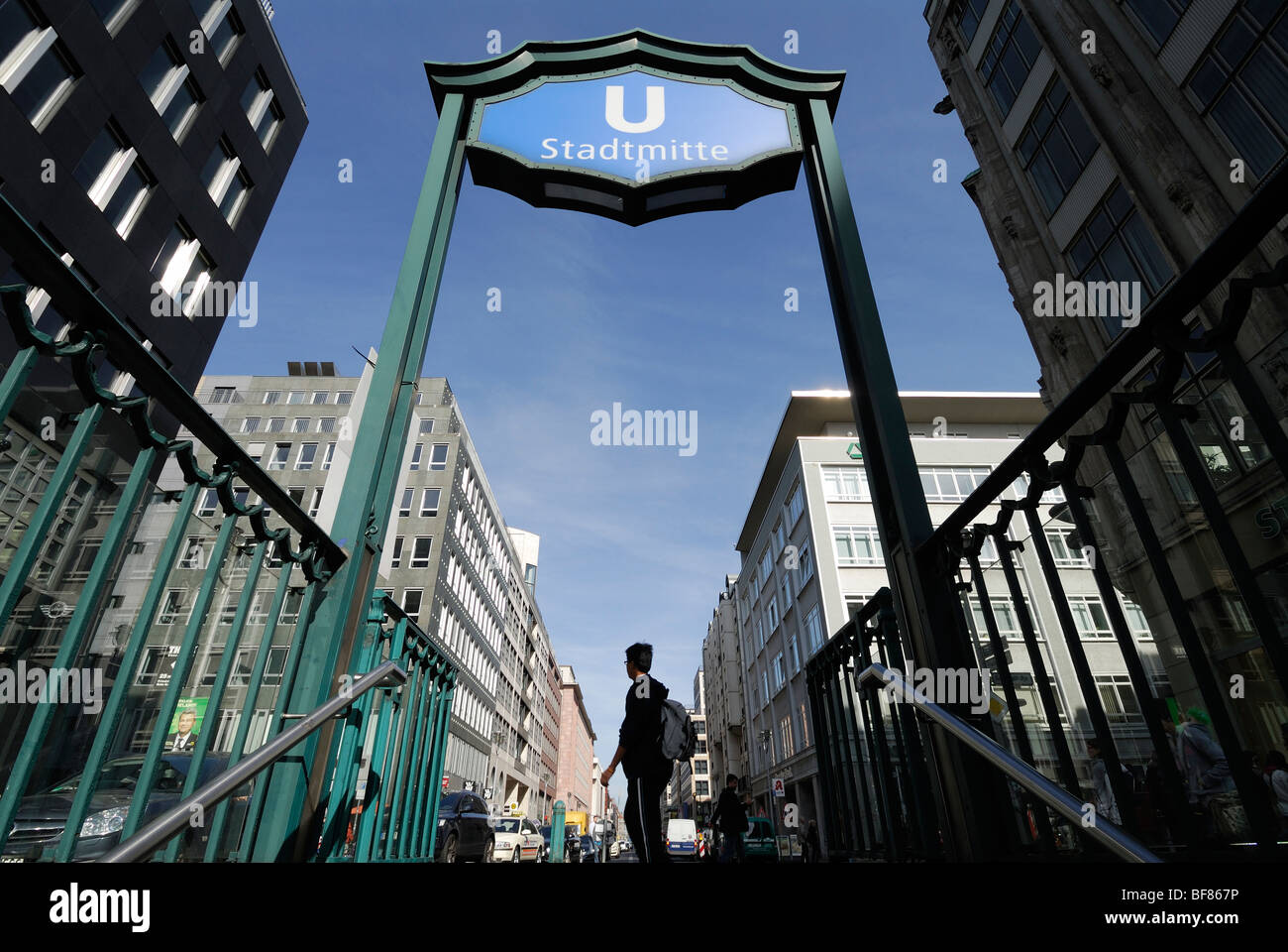 Berlin. Germany. Friedrichstrasse Stadtmitte U Bahn station Stock Photo ...