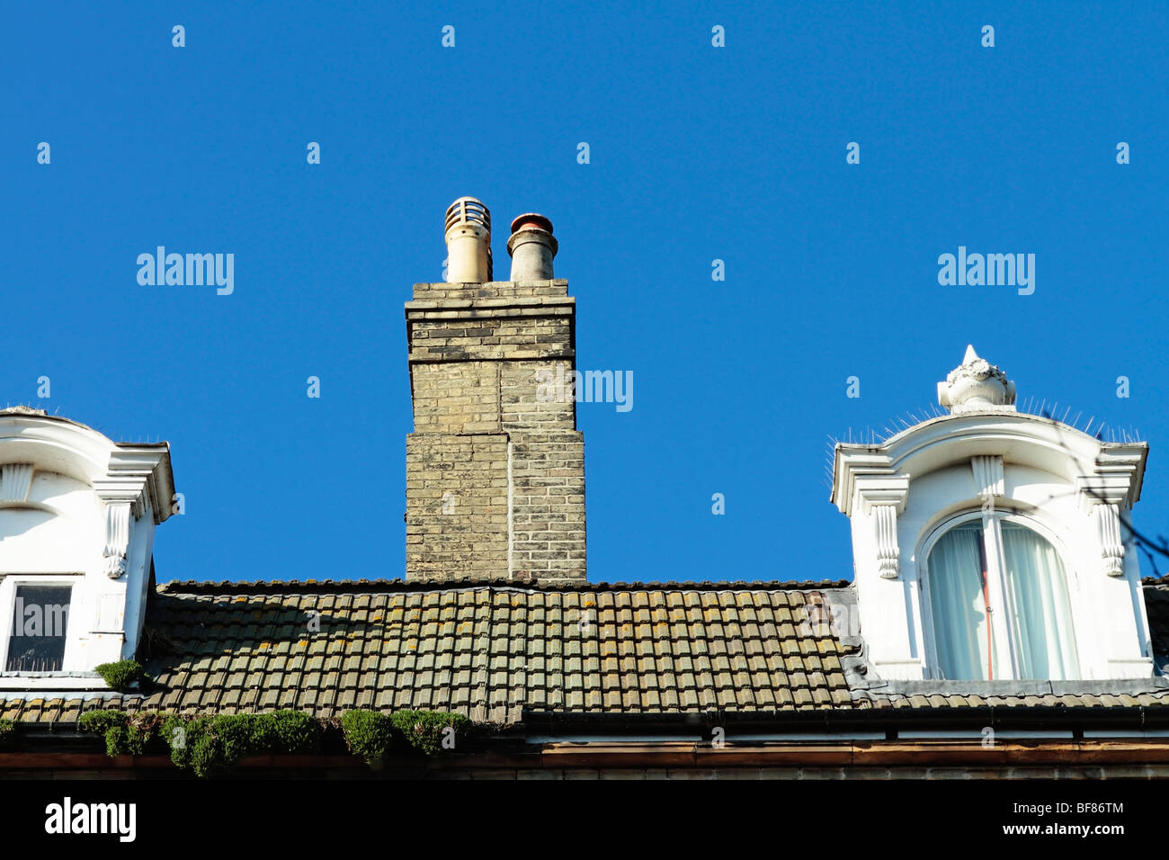 Roof Scene and local architecture High Street Lowestoft Suffolk England ...