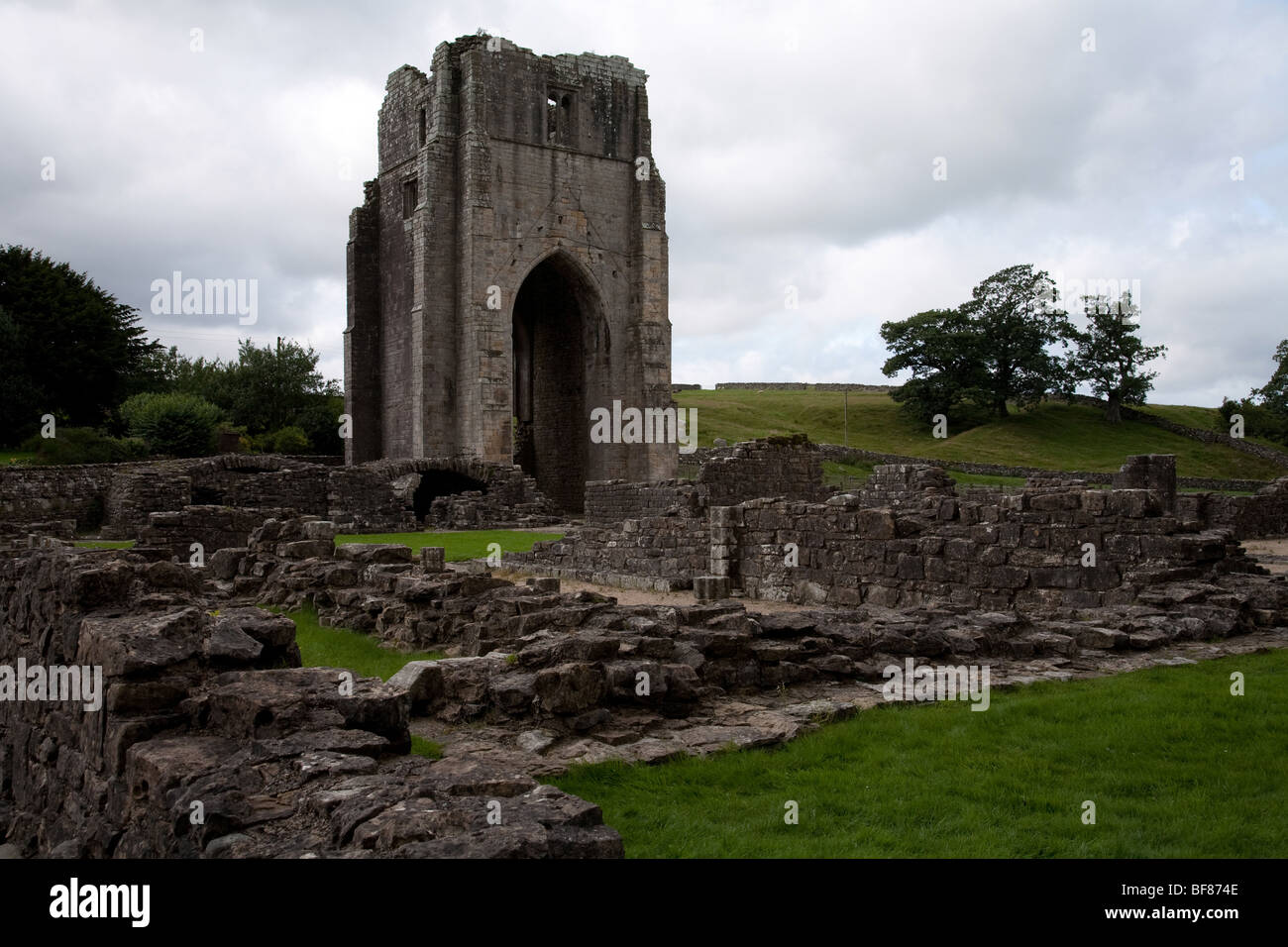 Shap Abbey, a ruined monastery near the village of Shap in Cumbria ...