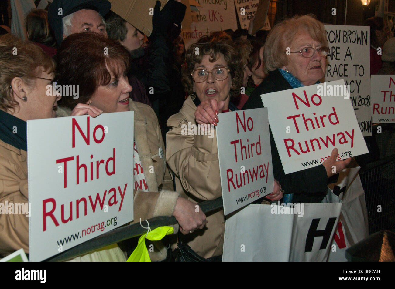 Whitehall protest against airport expansion and Heathrow Third Runway ...