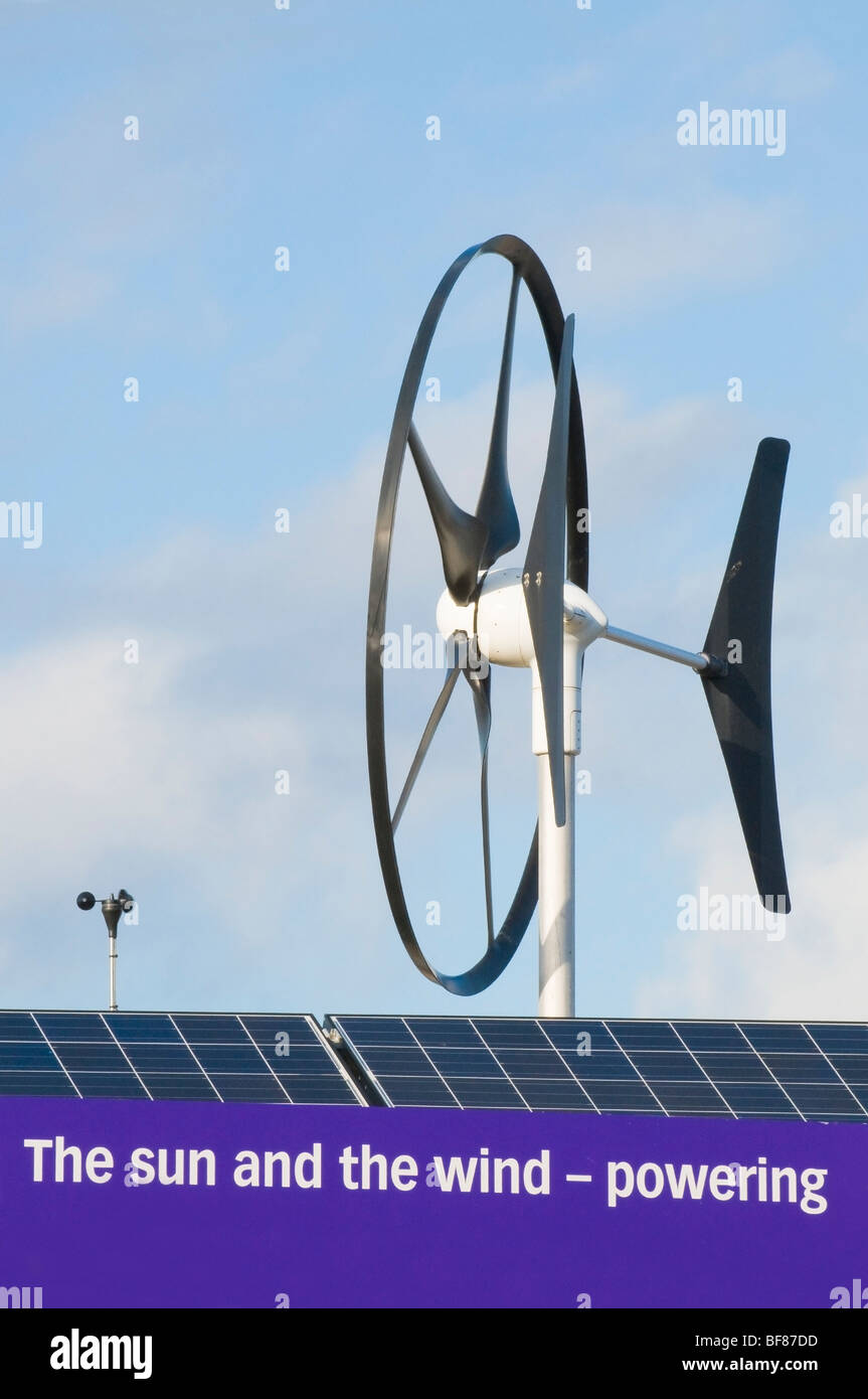Small wind turbine on roof hi-res stock photography and images - Alamy