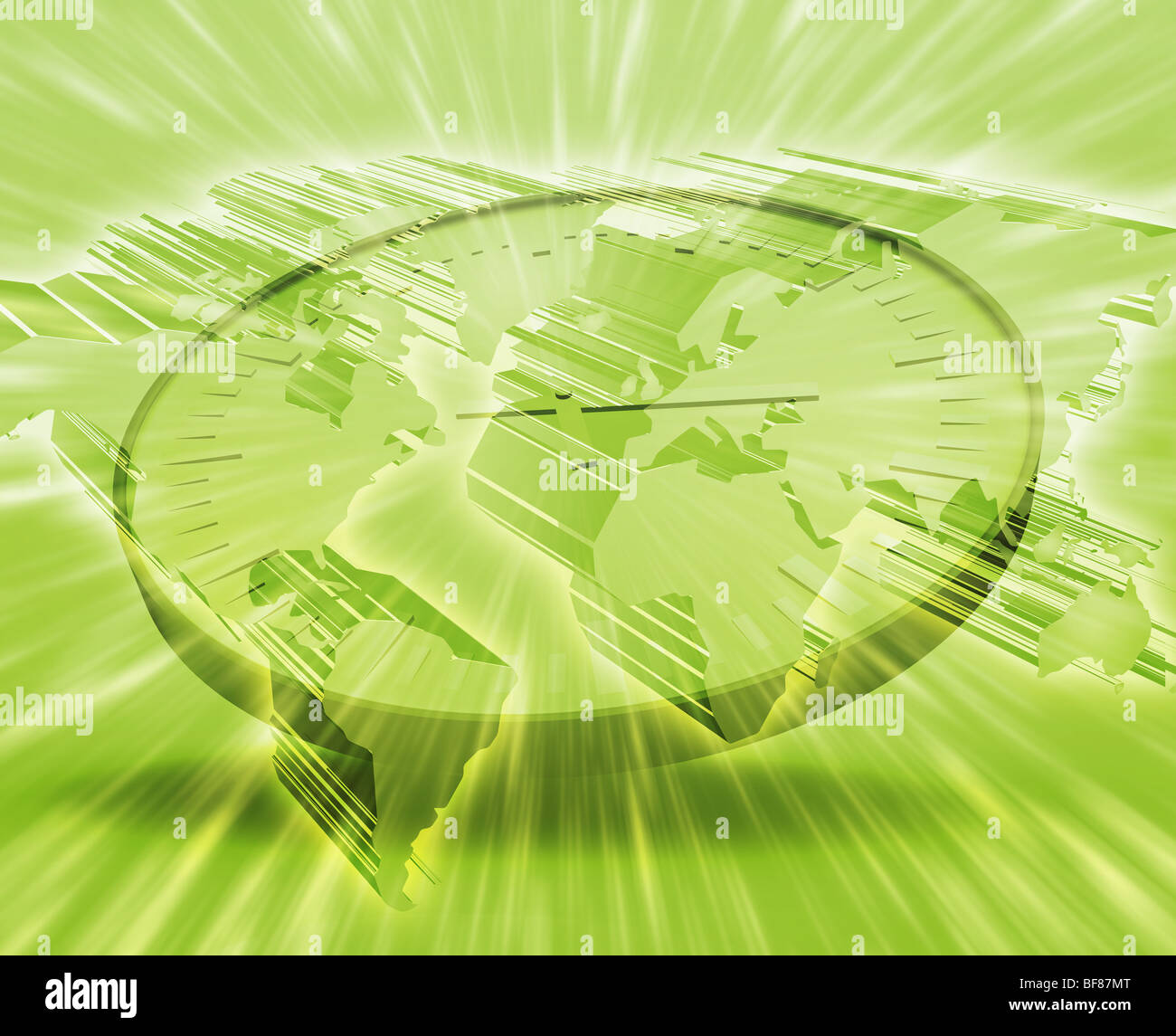 Time management worldwide global concept abstract illustration Stock ...