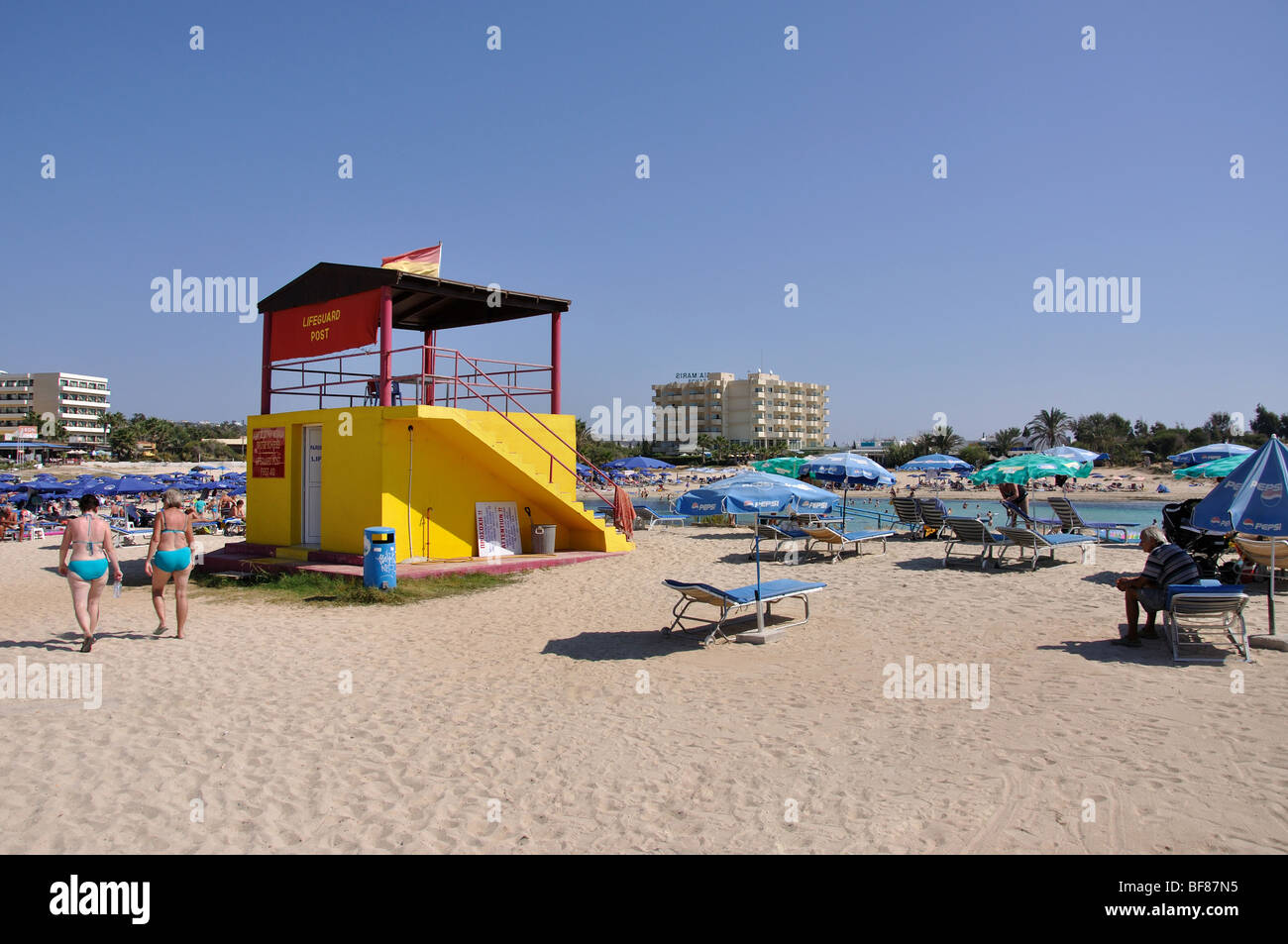 Sandy Bay, Ayia Napa, Famagusta District, Cyprus Stock Photo - Alamy