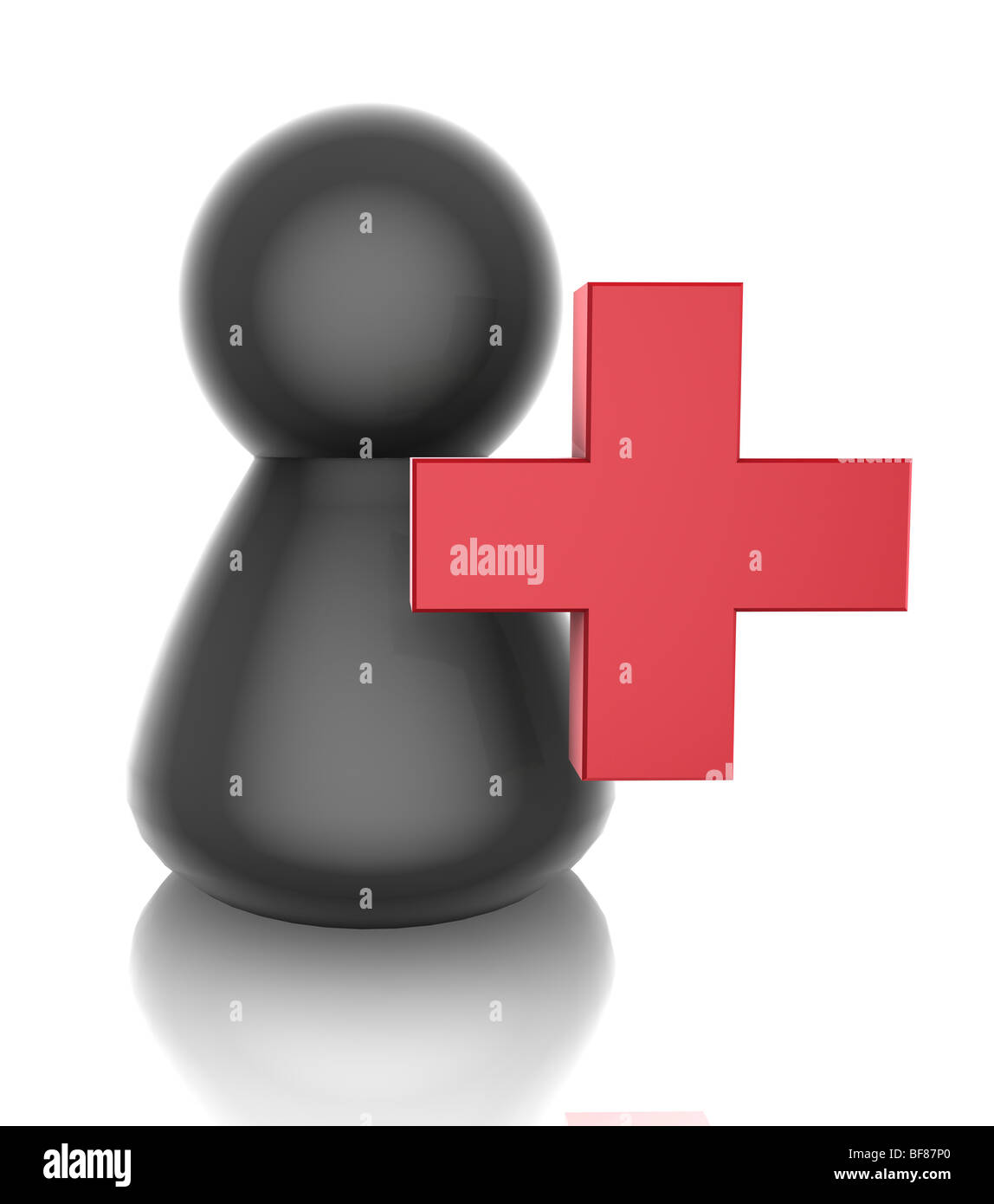 Stylized person with plus sign hi-res stock photography and images - Alamy