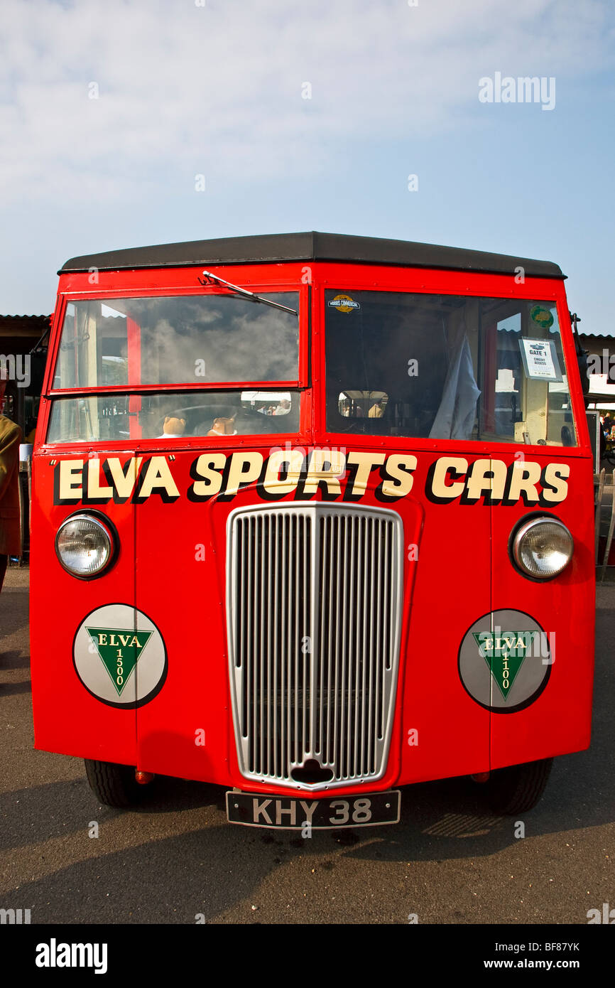 Elva Morris support team vehicle, with Elva Sports Cars logo on the ...