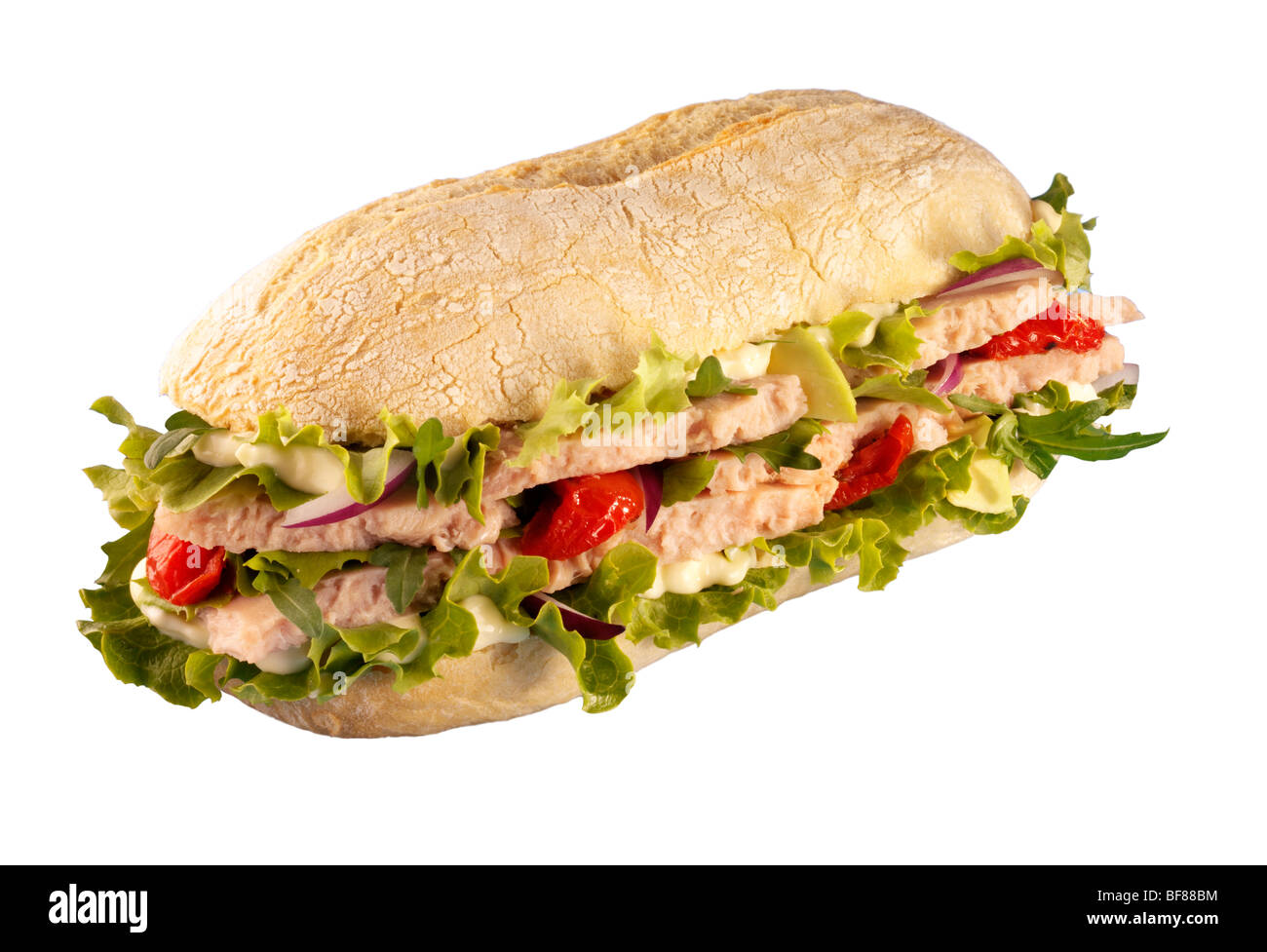 TUNA CIABBATTA SANDWICH Stock Photo - Alamy