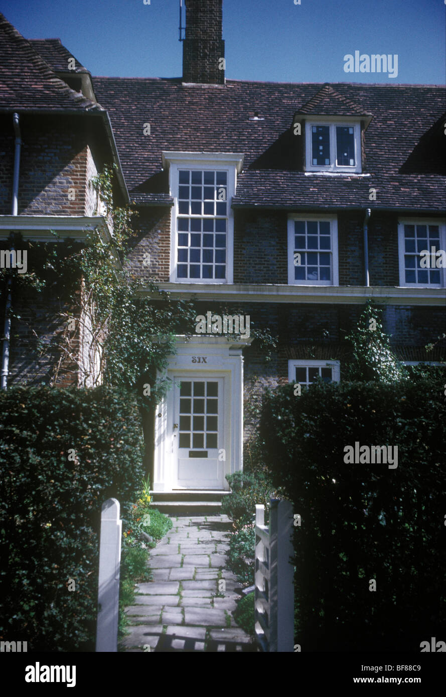 Detached house Hampstead Garden Suburb, north London, UK. Queen Anne or ...