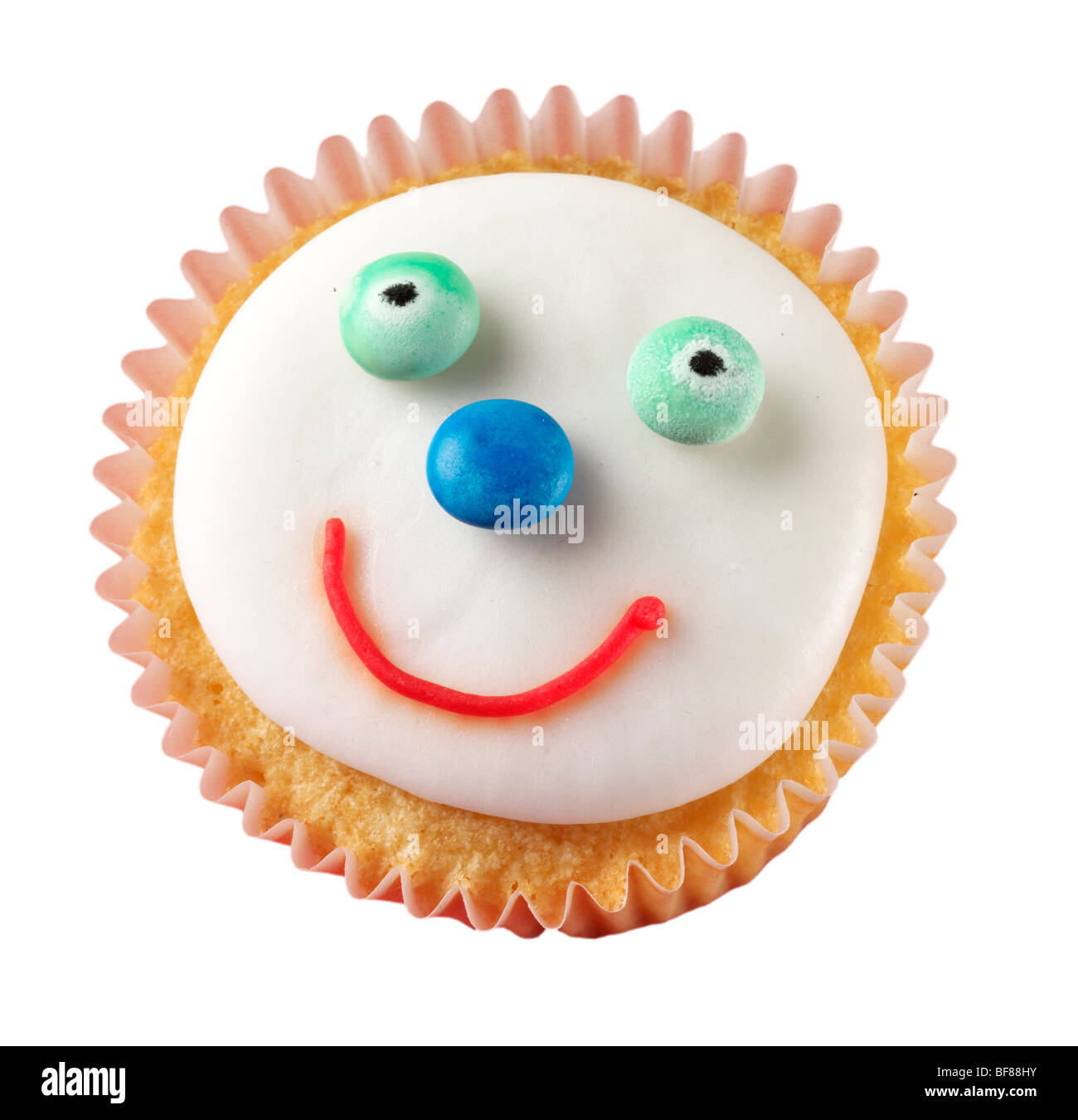 HAPPY FACE CUPCAKE Stock Photo - Alamy