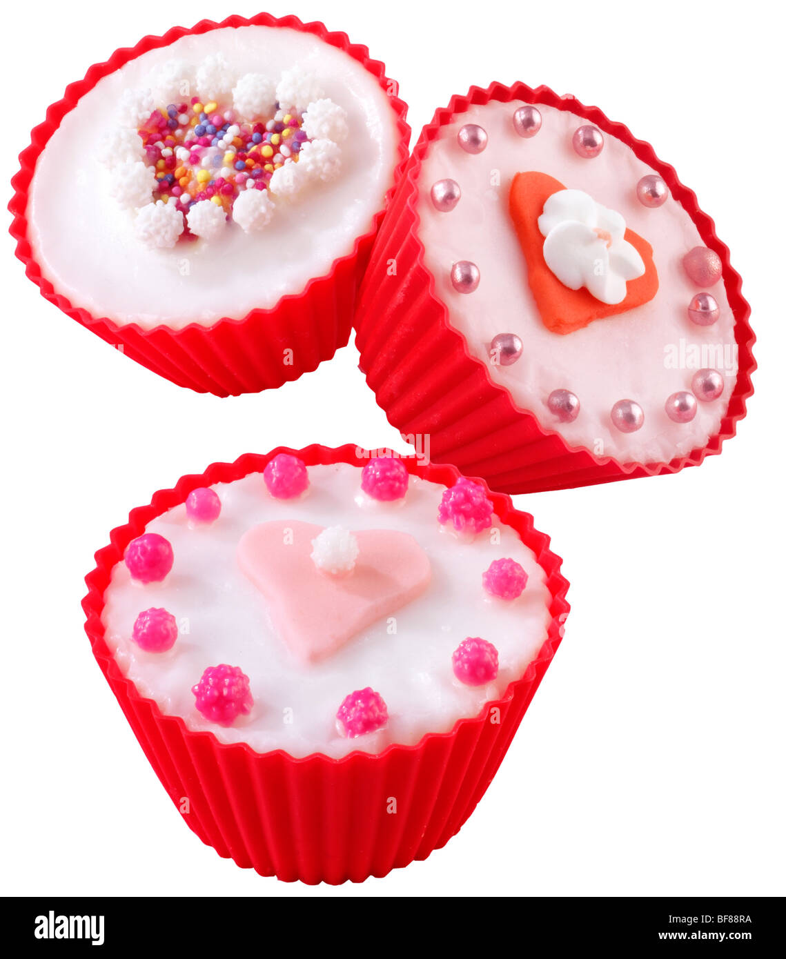 Sweet pink white heart Cut Out Stock Images & Pictures - Alamy