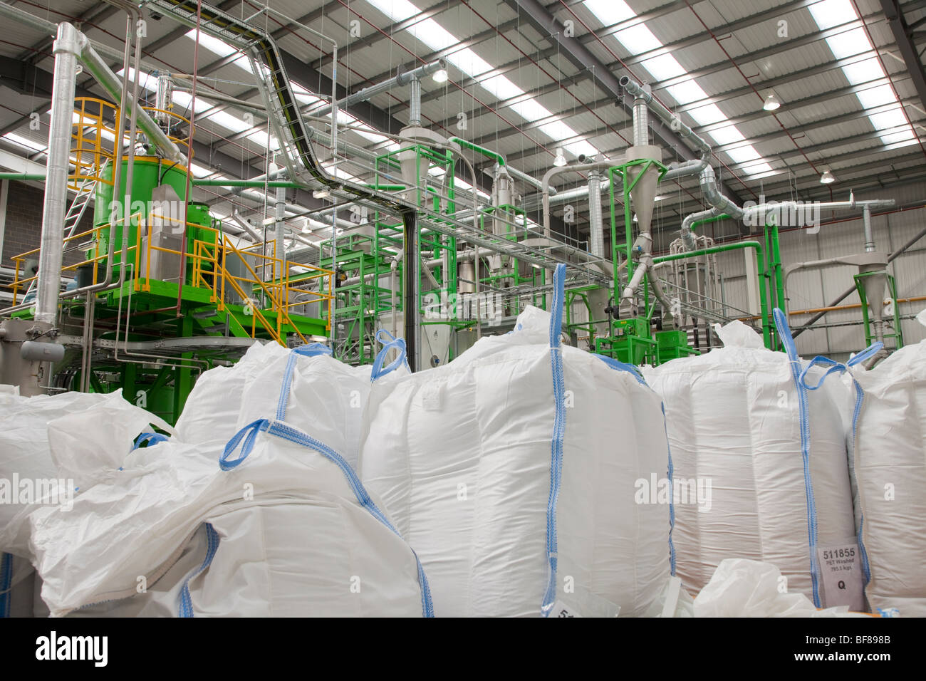Plastic recycling factory Stock Photo - Alamy