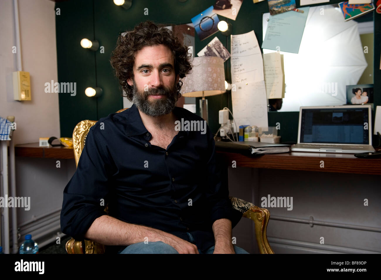 Portrait of Stephen Mangan, actor, in his dressing room Stock Photo - Alamy