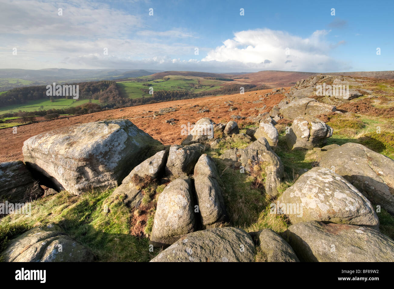 Carhead Rocks in Derbyshire, Peak District, England,"Great Britain ...