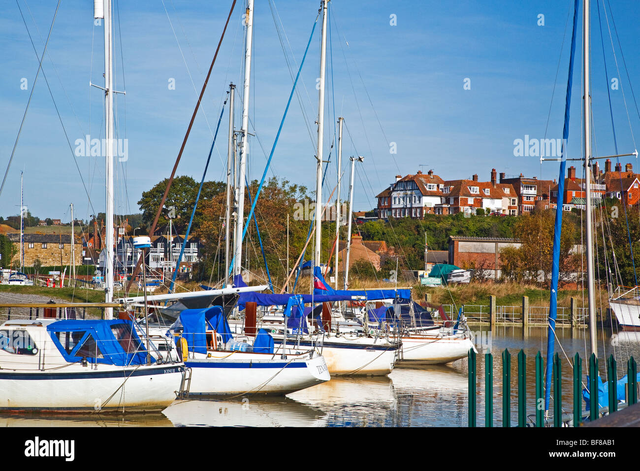Yachts moored at Strand Quay, Rye East Sussex England UK 2009 Stock ...