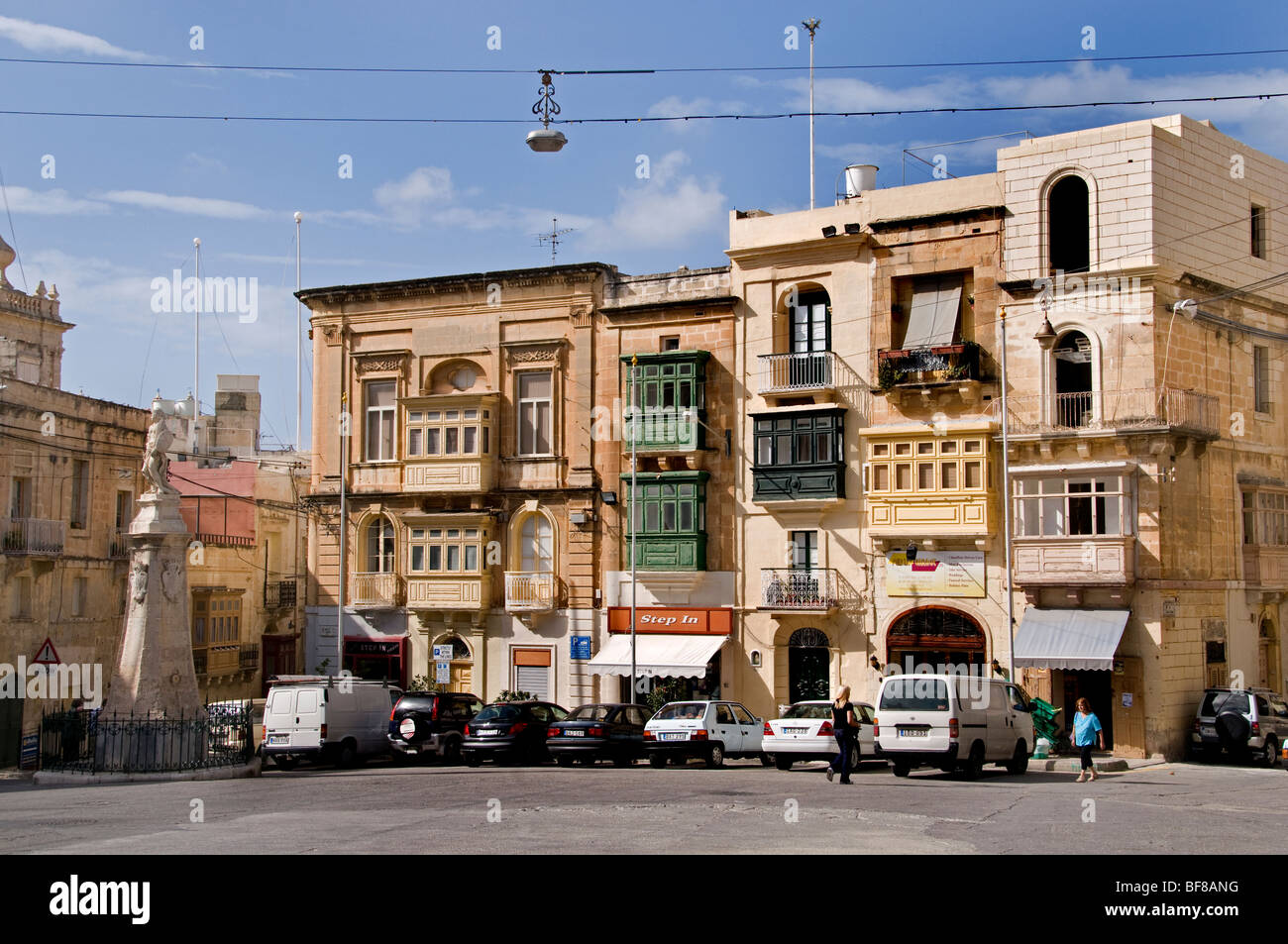 Senglea Malta three cities opposite Fortified City Valletta Stock Photo ...