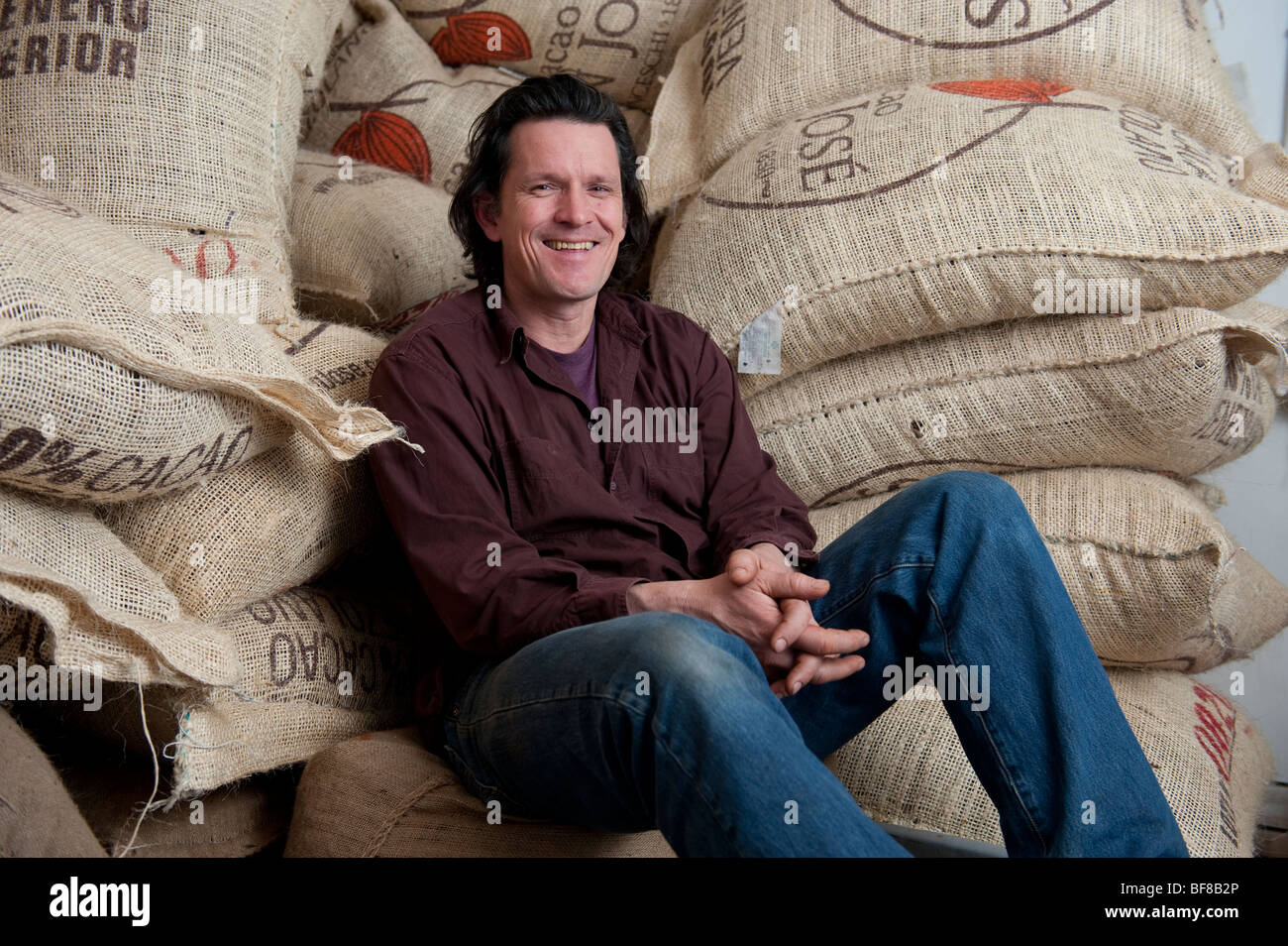 Portrait of Willy Harcourt-Cooze, chocolate maker Stock Photo - Alamy