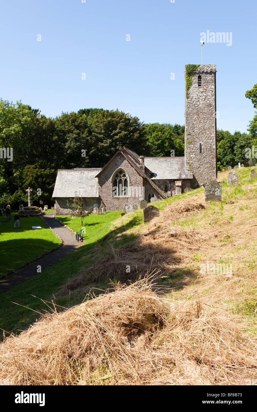 Stackpole church, dedicated to St James and St Elidyr, in the village ...